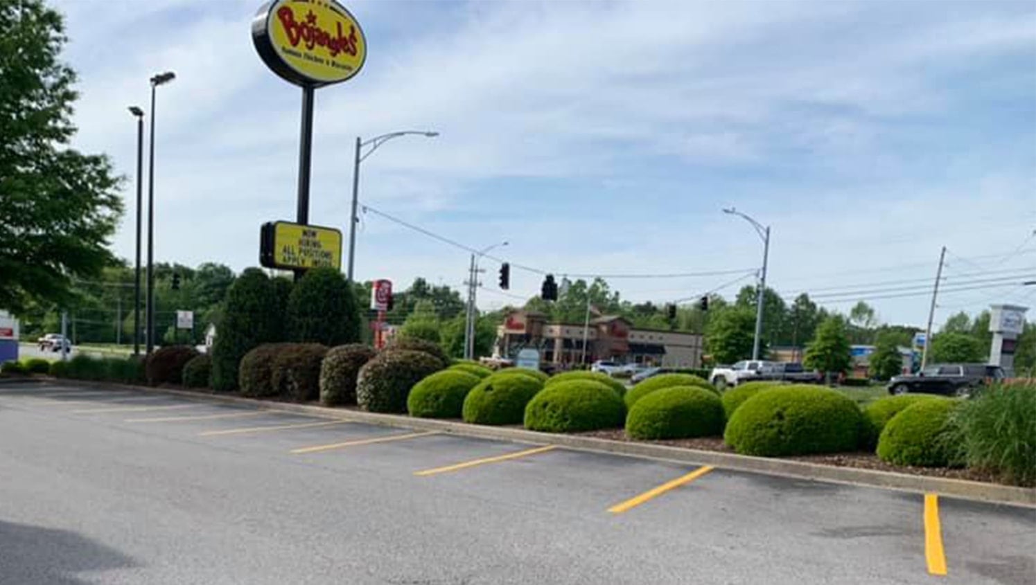 Pavement Markings Project at Bojangle's in Alabama | G-FORCE™ Alabama