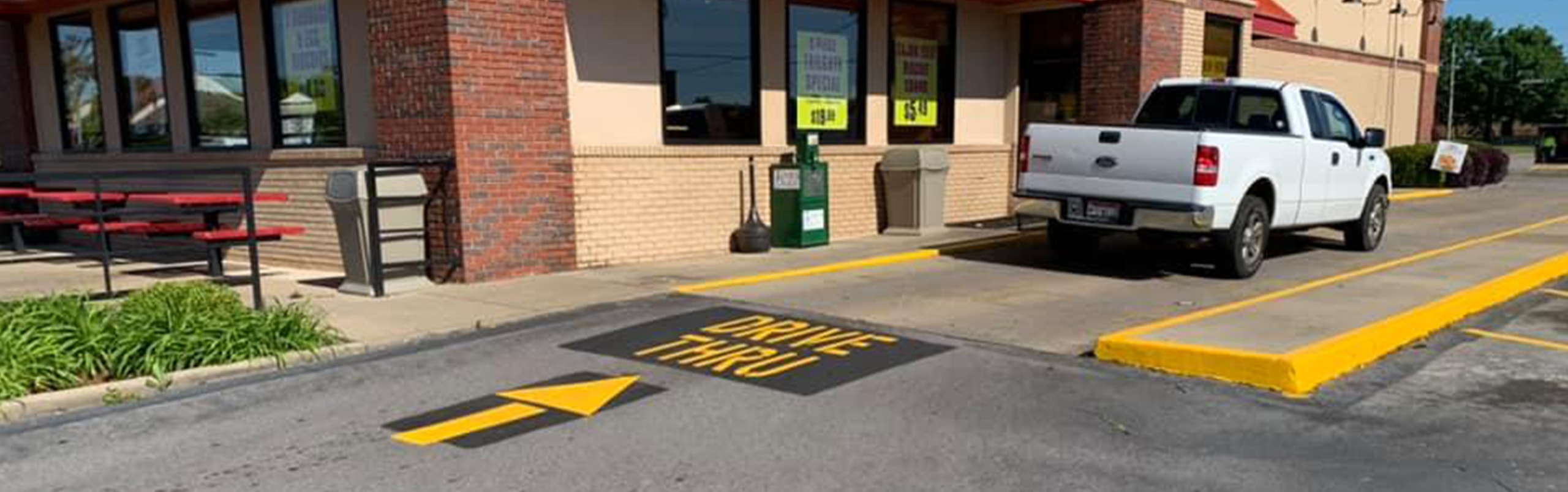 Pavement Markings Project at Bojangle's in Alabama | G-FORCE™ Alabama