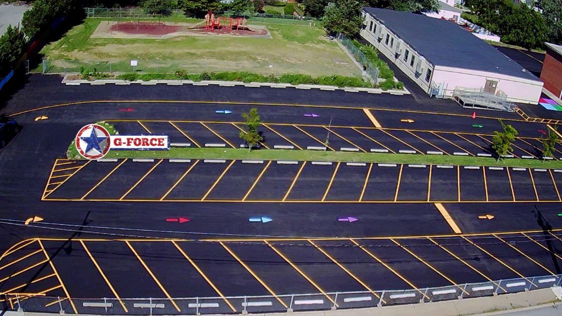 Parking Lot Striping Task for Baltimore International Academy | G-FORCE™