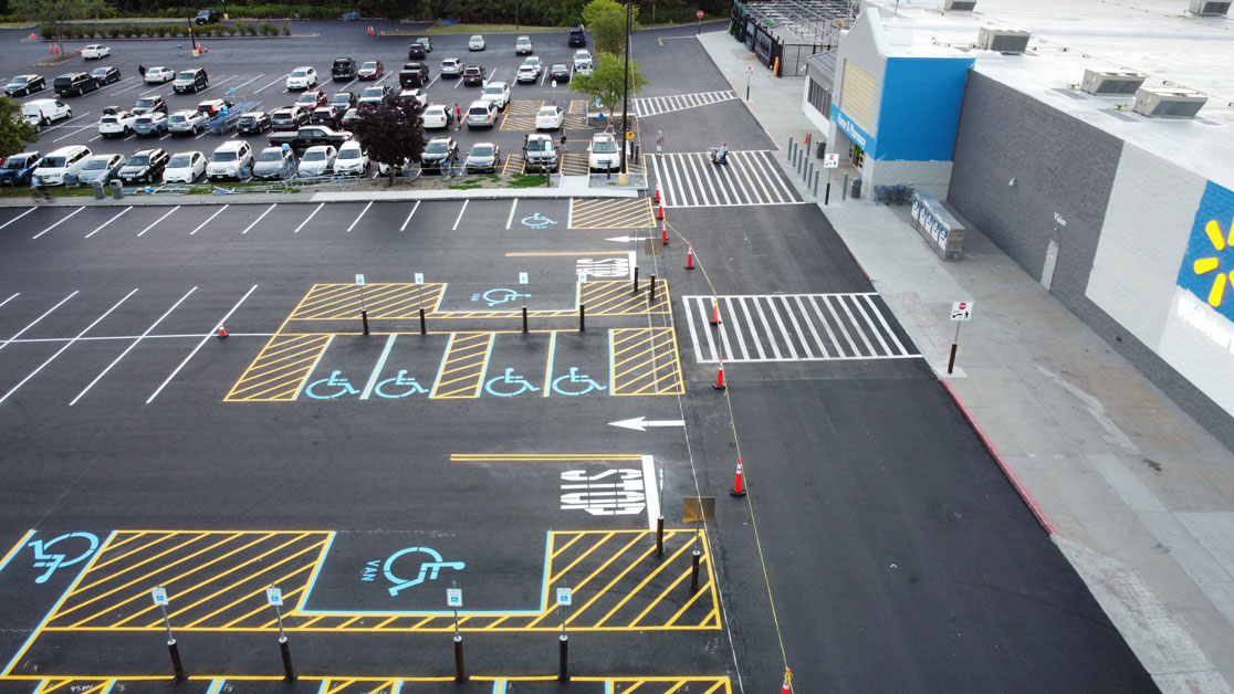 Recent Parking Lot Striping Projects in Boston | G-FORCE™ Boston