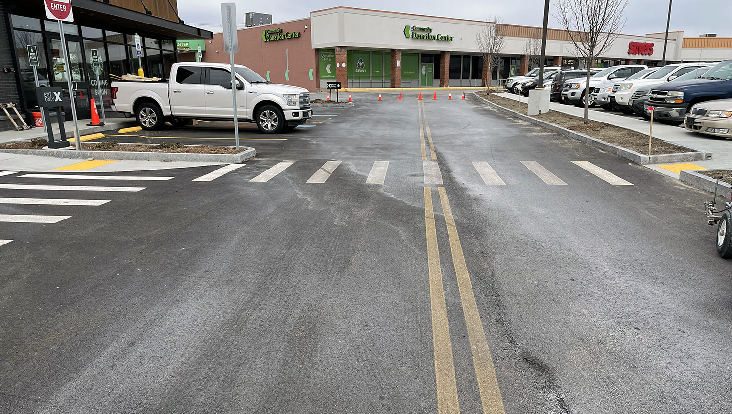 Parking Lot Striping for Danvers, MA Starbucks | G-FORCE™