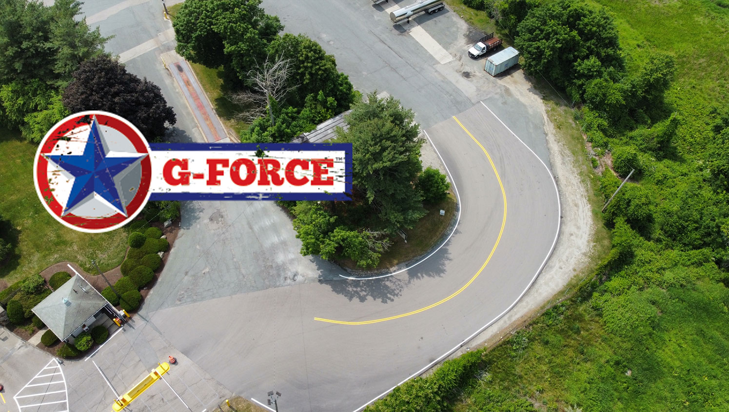 Fire Lane Striping Project for Garelick Farms in Franklin, MA | G-FORCE™