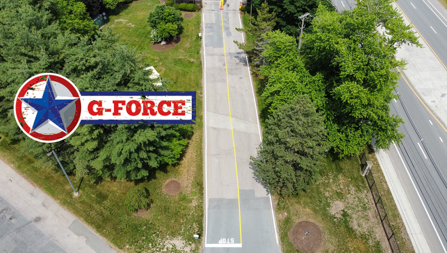 Fire Lane Striping Project for Garelick Farms in Franklin, MA | G-FORCE™