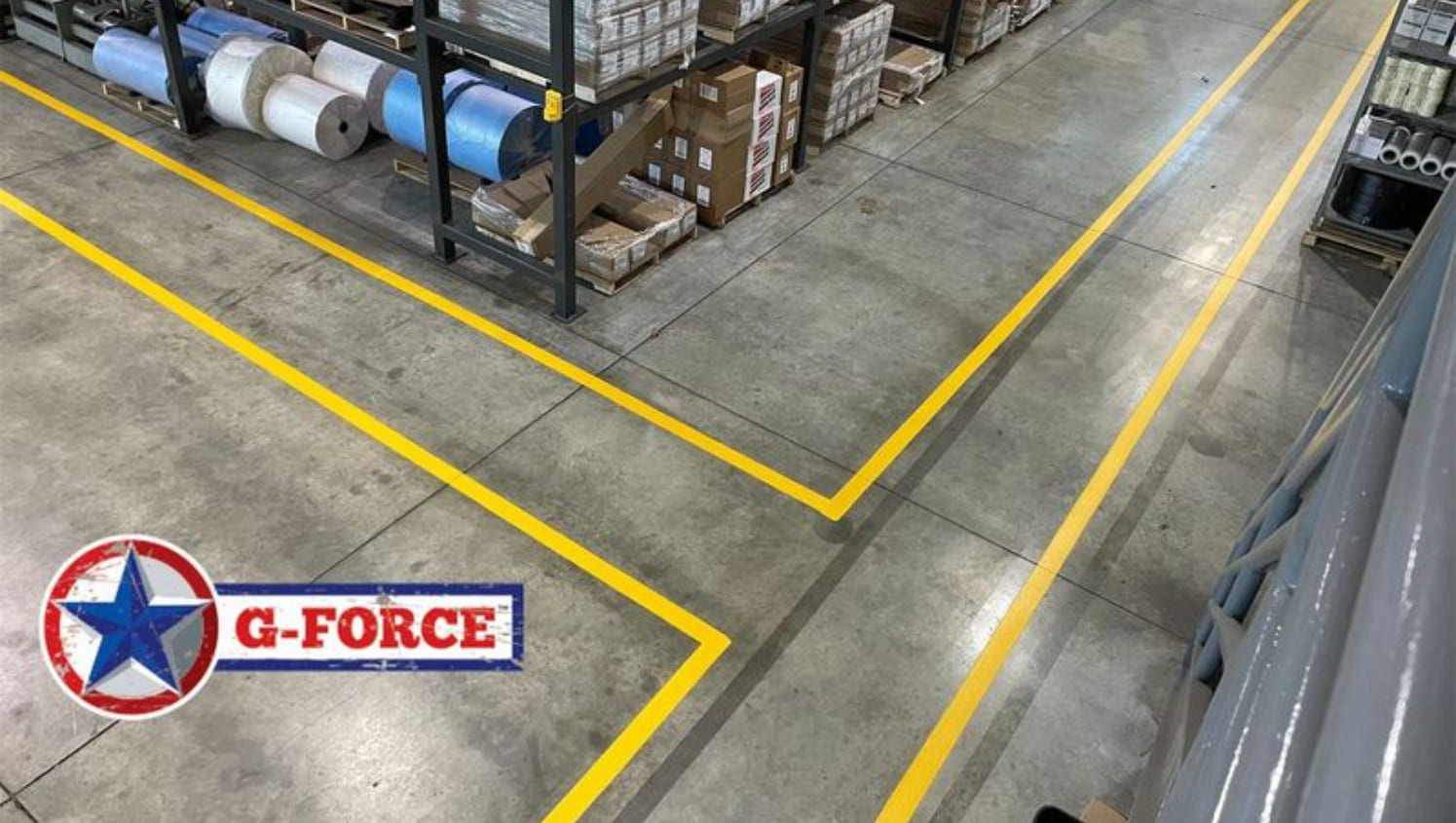 Warehouse Marking for Gelpac Poly USA in Haverhill, MA | G-FORCE™