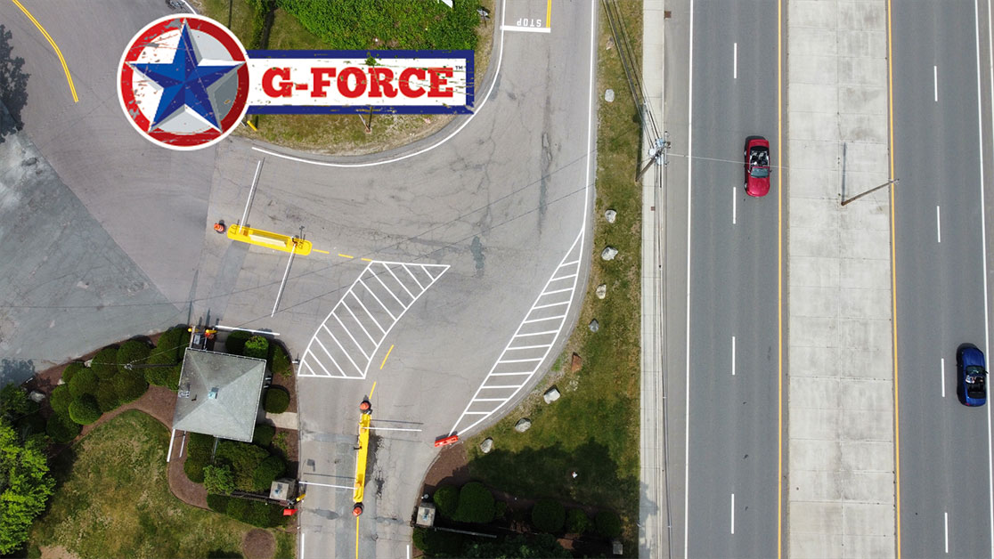 Fire Lane Striping Project for Garelick Farms in Franklin, MA | G-FORCE™