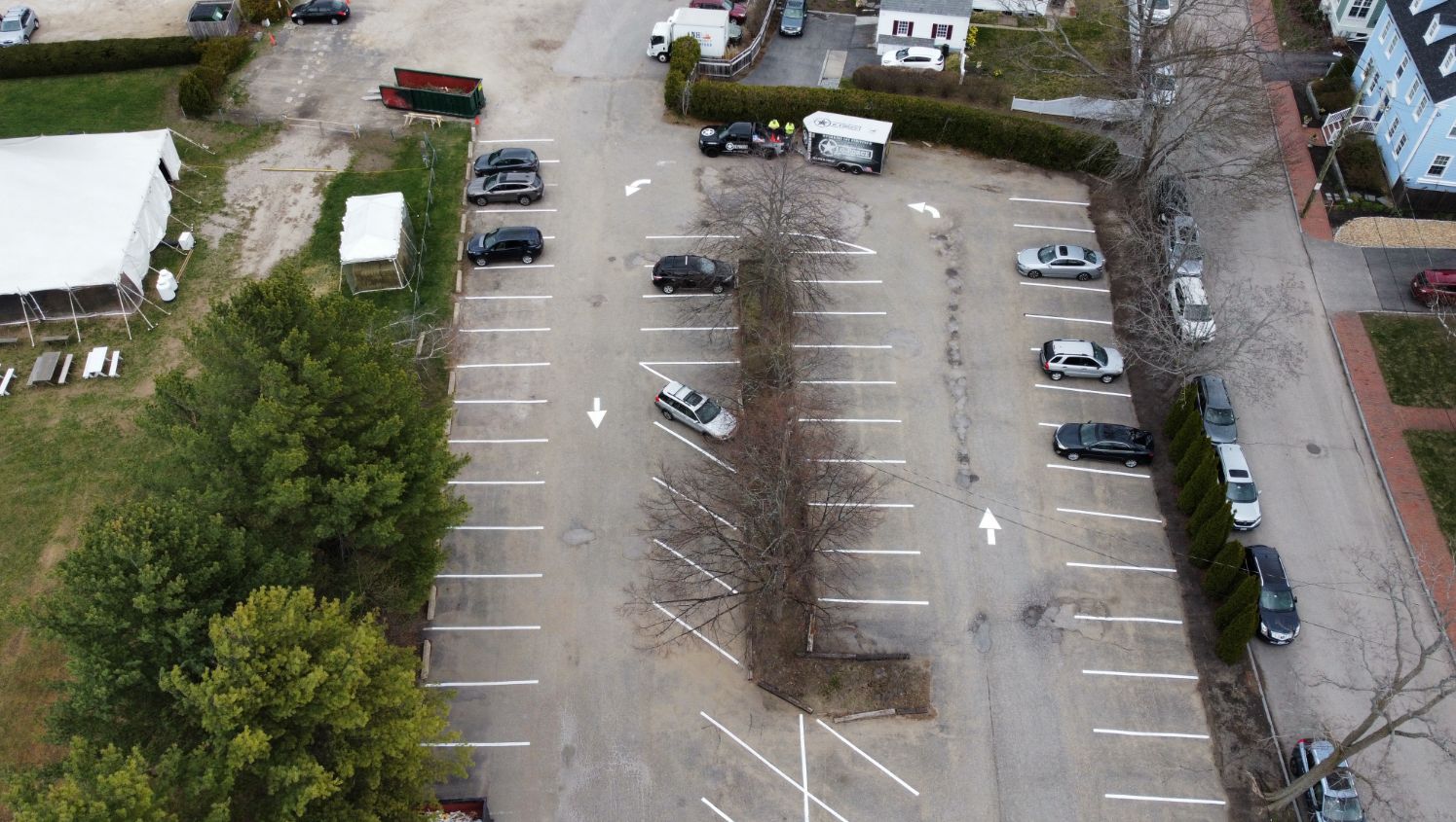 Lot Striping for Strawbery Banke Museum | G-FORCE™