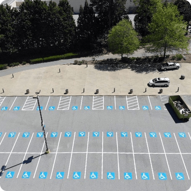 ADA Parking Striping Services in Charleston, SC | G-FORCE