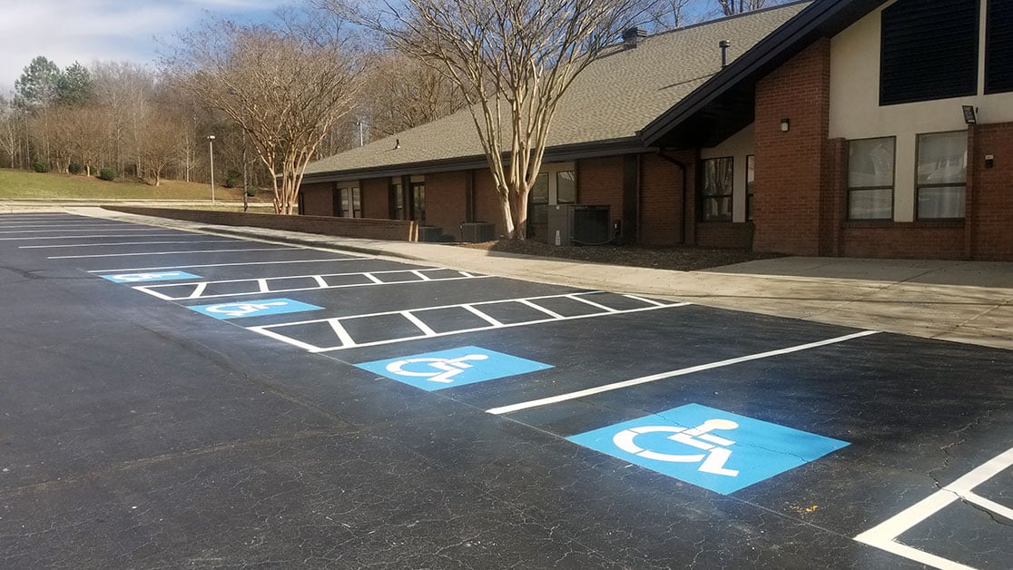 ADA Striping for Local Church | G-FORCE™ Charlotte - Carolinas