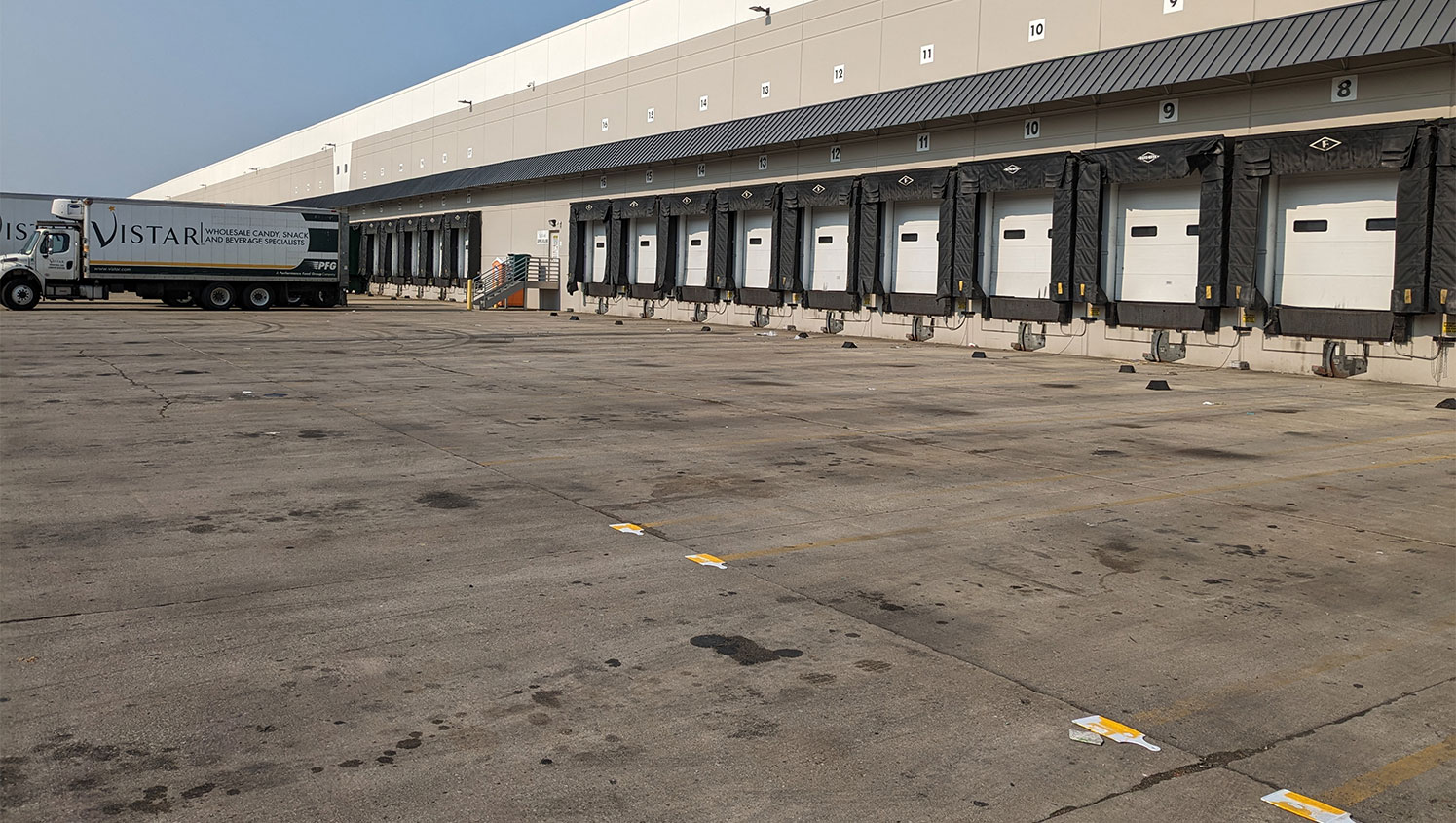 Vistar Truck Stall Striping in Bolingbrook, IL | G-FORCE™
