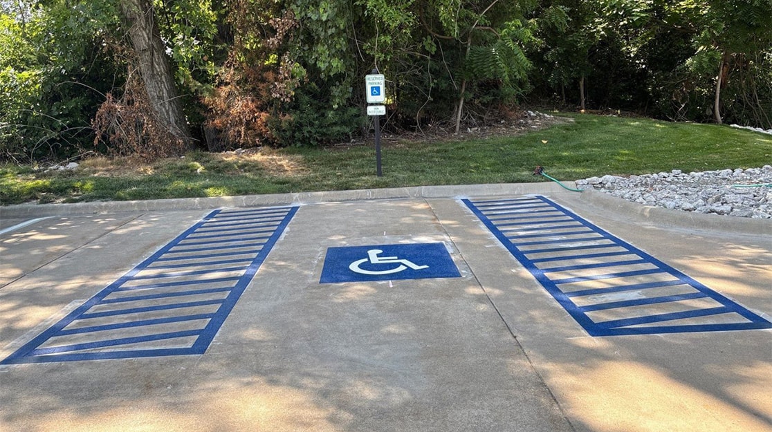 Thermoplastic Marking for Quincy National Cemetery in Quincy | G-FORCE®