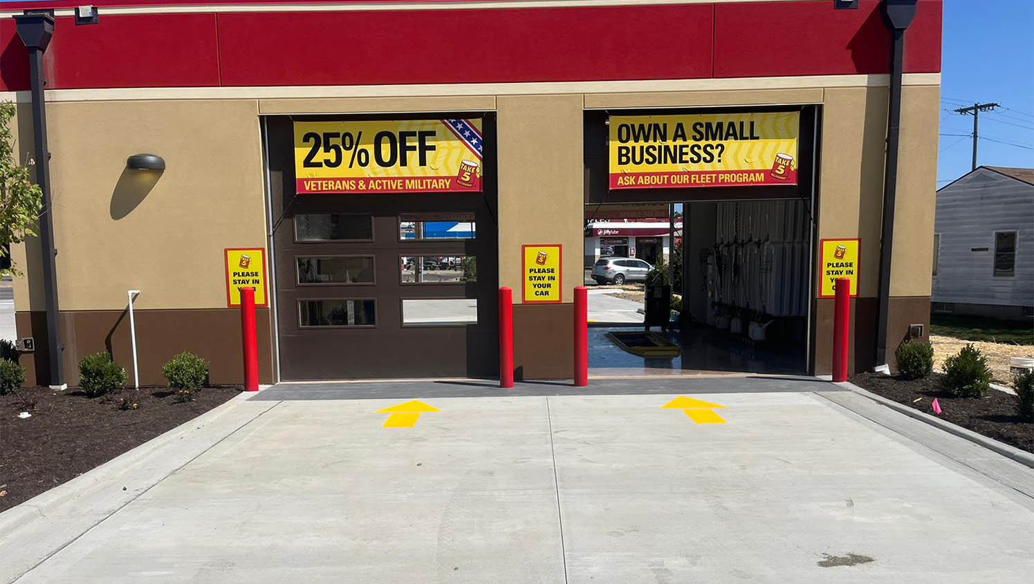 Parking Lot Sign Installation for Take 5 Oil Change in Zanesville | G ...