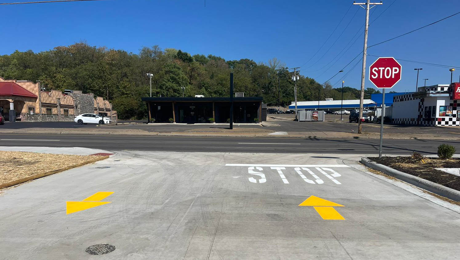 Parking Lot Sign Installation for Take 5 Oil Change in Zanesville | G ...