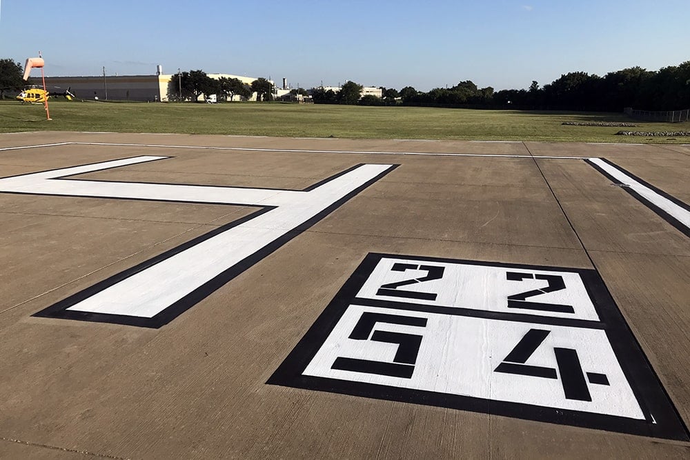 Heliport Markings