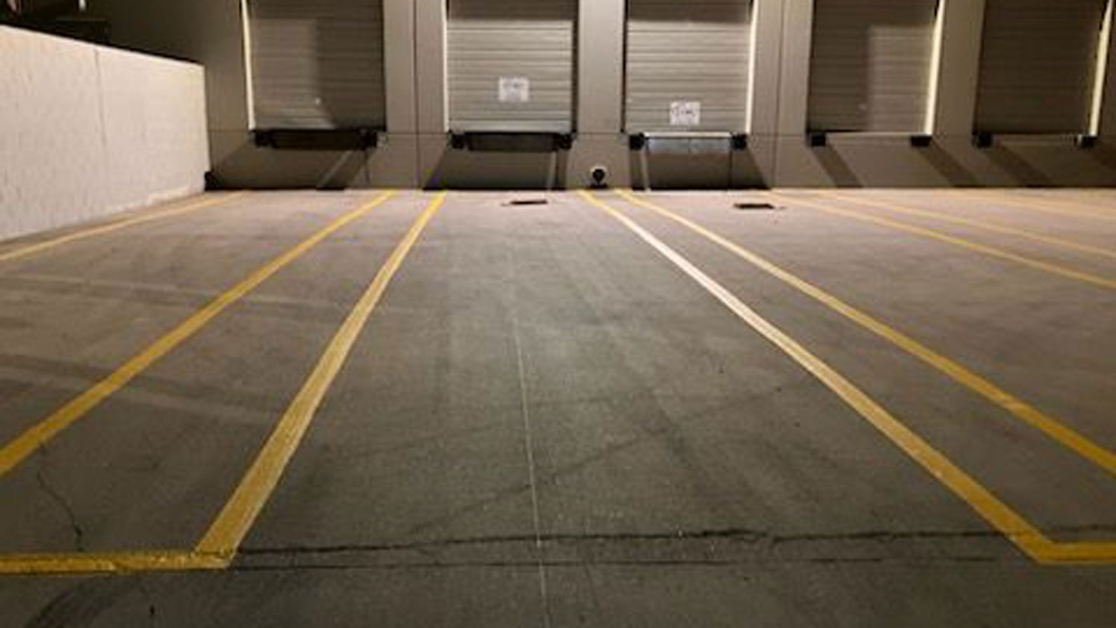 Line Striping for Warehouse in Irving, TX | G-FORCE™