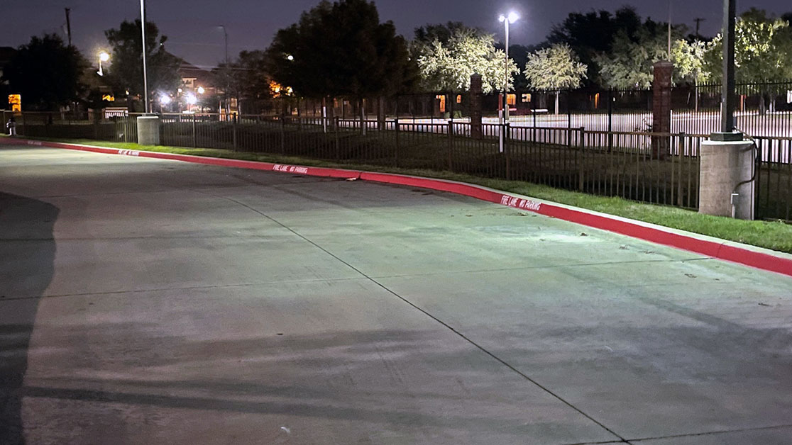 Fire Lane Striping for Senior Nursing Facility | G-FORCE™ Dallas