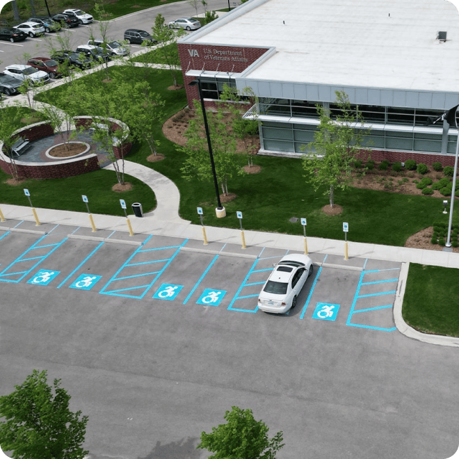 ADA Parking Striping Services in Dover, DE | G-FORCE