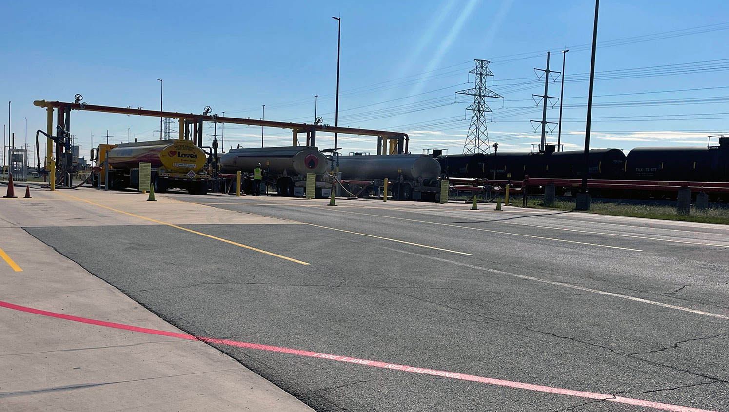 New Fire Lane Striping for Love’s Distribution Center | G-FORCE™ Fort Worth