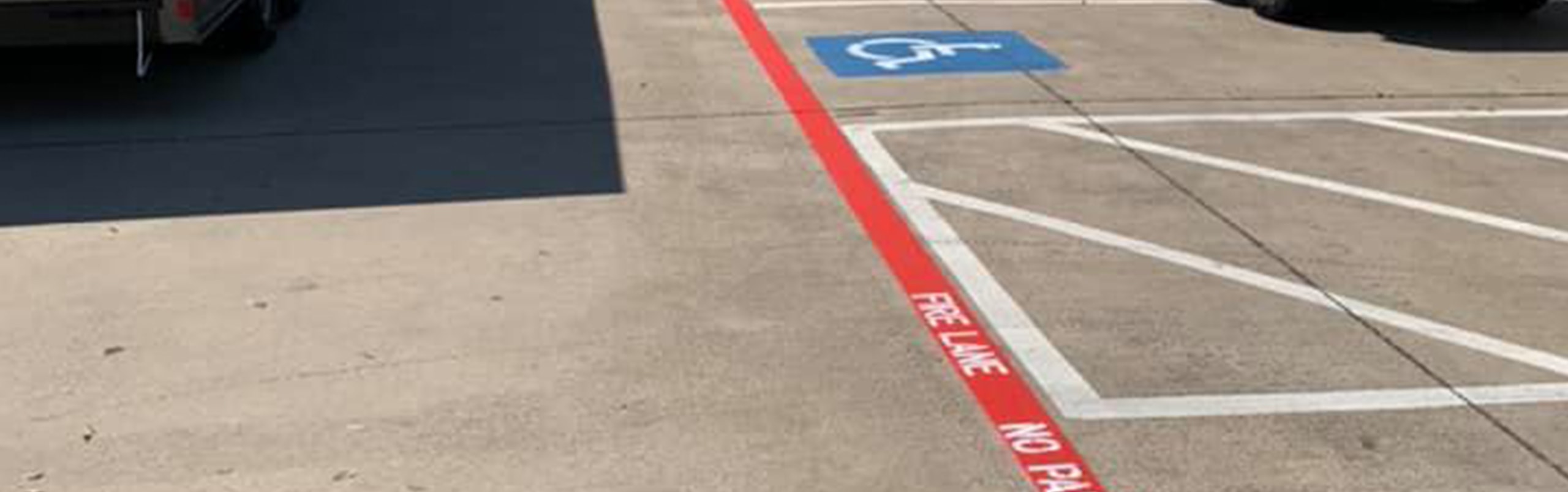View Our Fire Lane Markings Project in Fort Worth, TX | G-FORCE