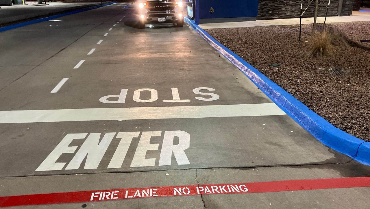 Line Striping for Dutch Brothers in Hudson Oaks, TX | G-FORCE™️