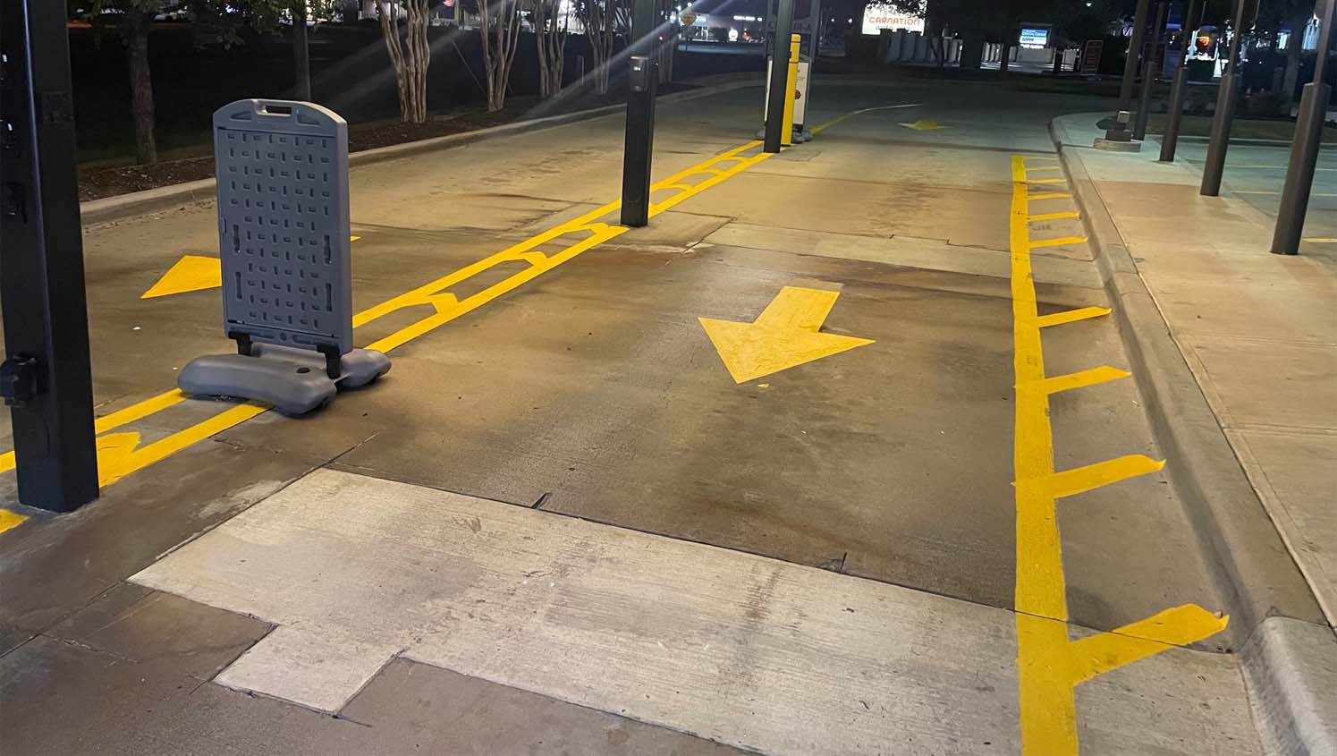 Fire Lane Striping for Chick-fil-A in Roanoke, TX | G-FORCE™