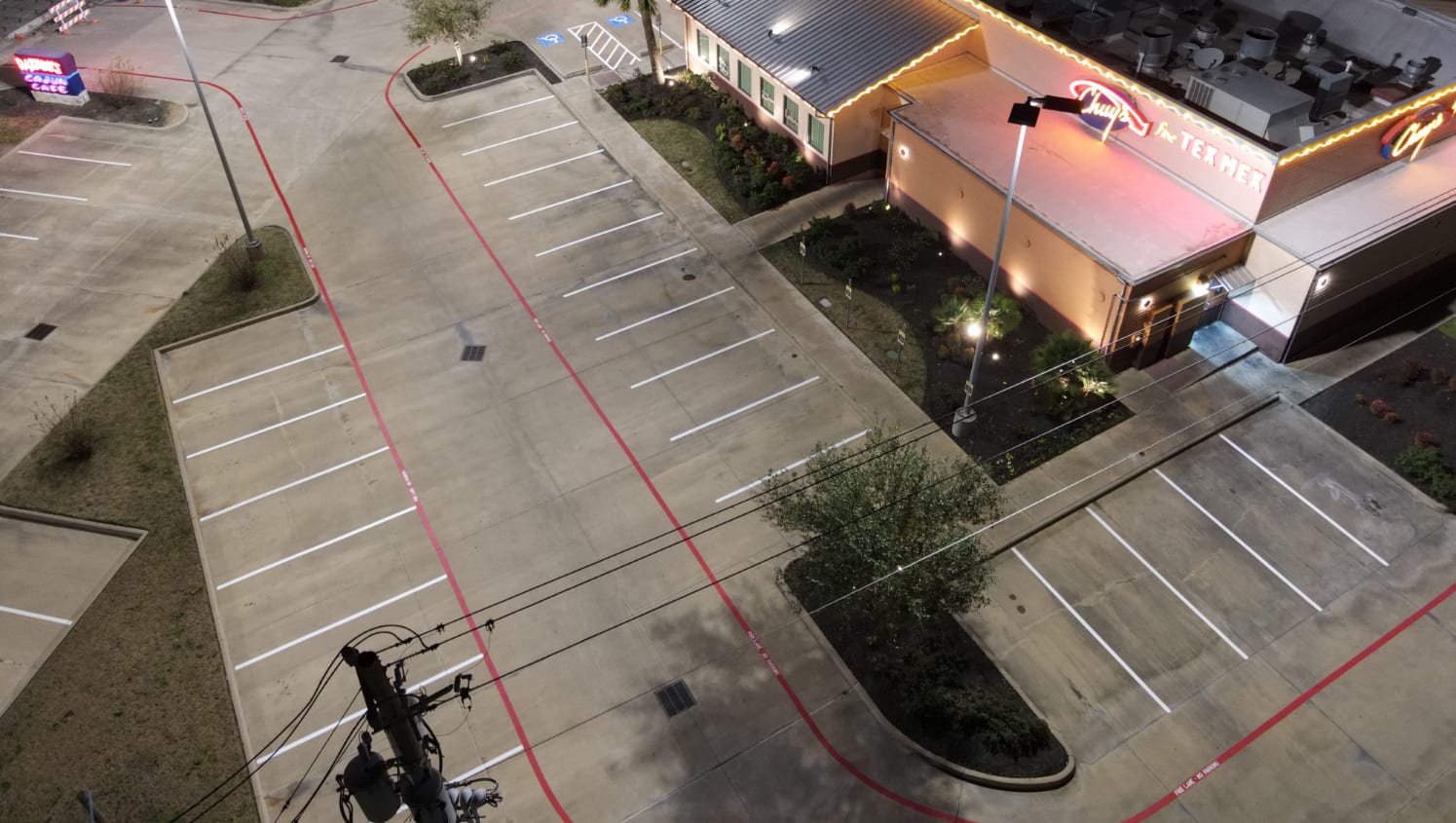 Fire Lane and Line Striping for Orange Door LLC | G-FORCE™