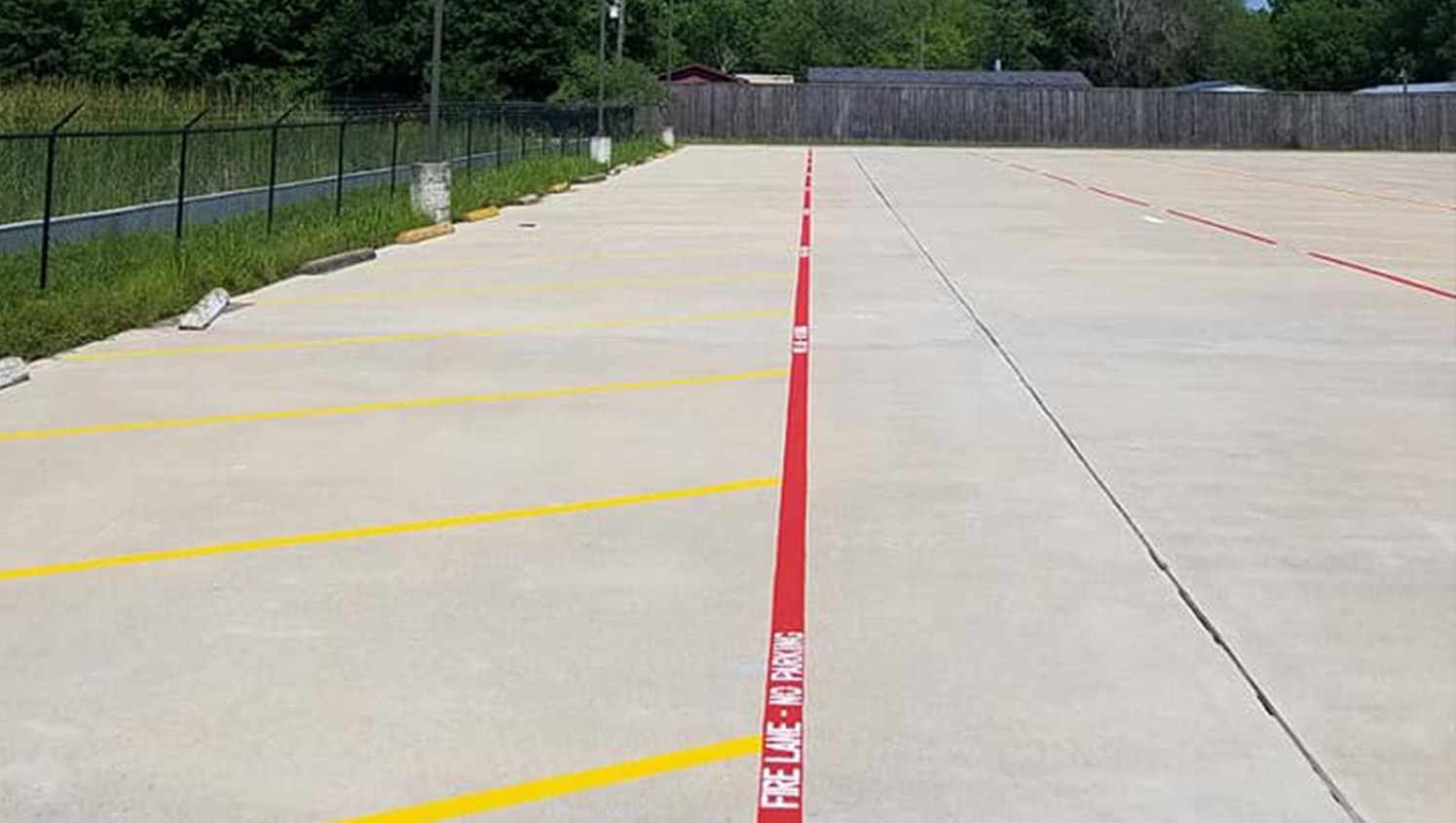 Fire Lane Markings in Houston, TX | G-FORCE™ Parking Lot Striping