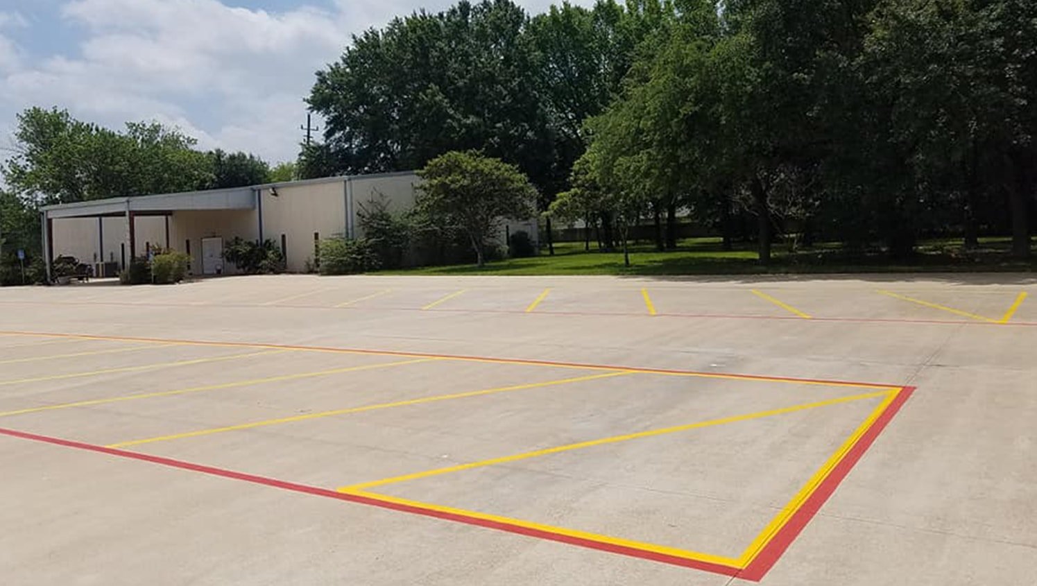 Fire Lane Markings in Houston, TX | G-FORCE™ Parking Lot Striping