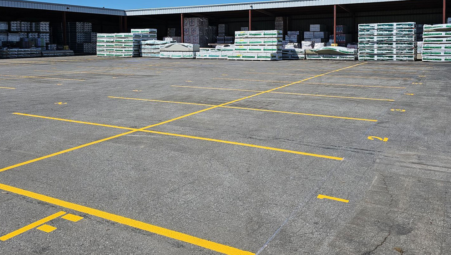 Indianapolis Load Staging Area Pavement Markings | G-FORCE