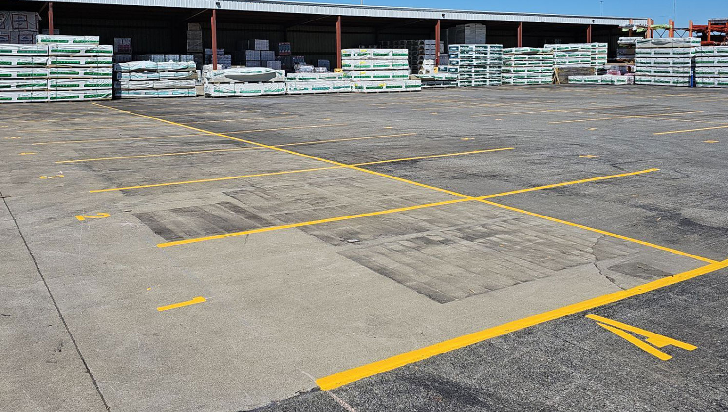 Indianapolis Load Staging Area Pavement Markings | G-FORCE