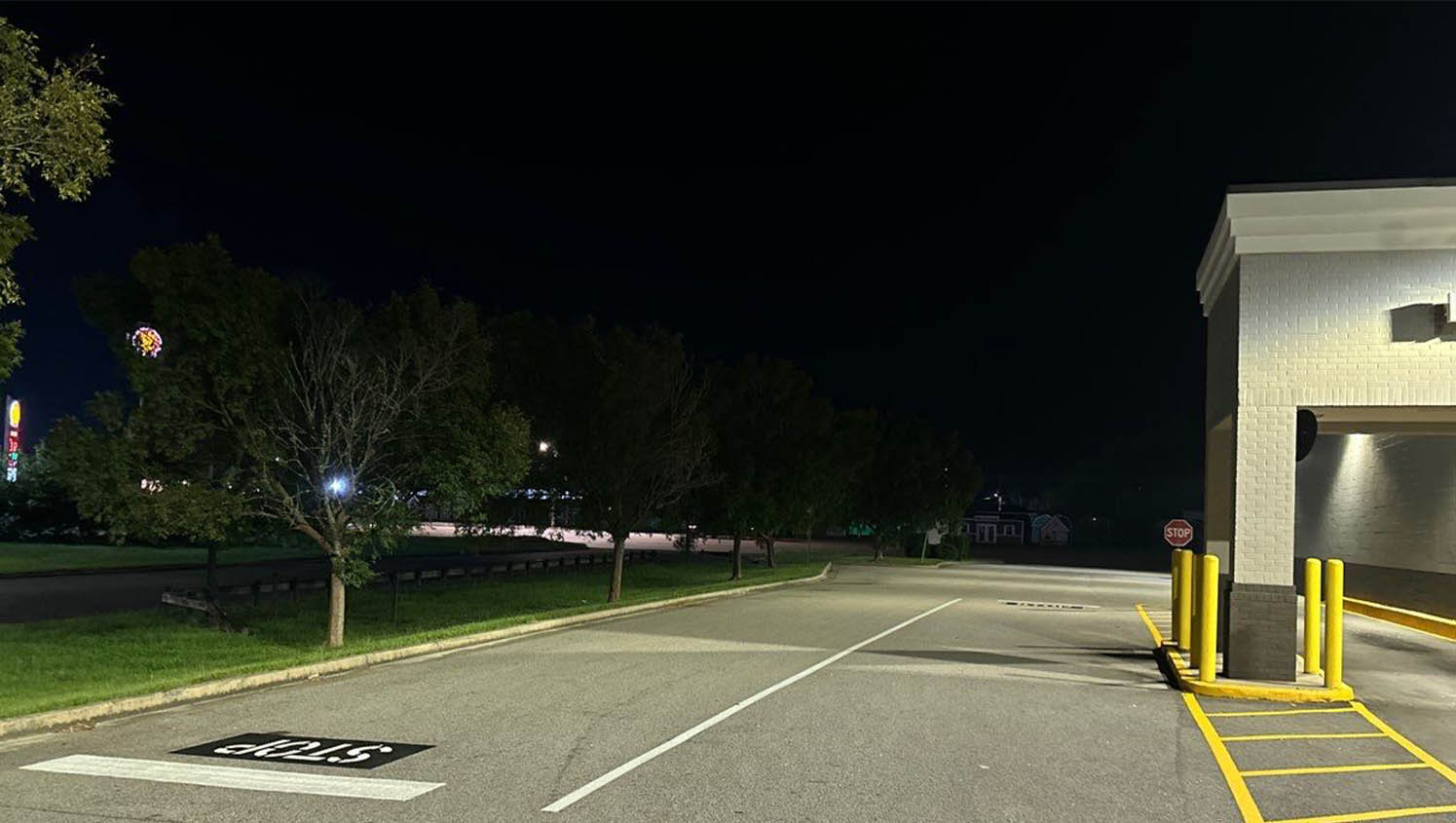 Fire Lane Striping for Kroger Grocery Store in Waycross | G-FORCE™