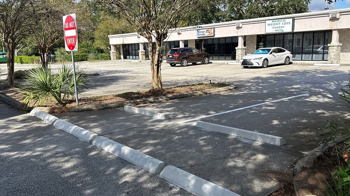 Parking Stops Installation for Splex Partners in Florida | G-FORCE®