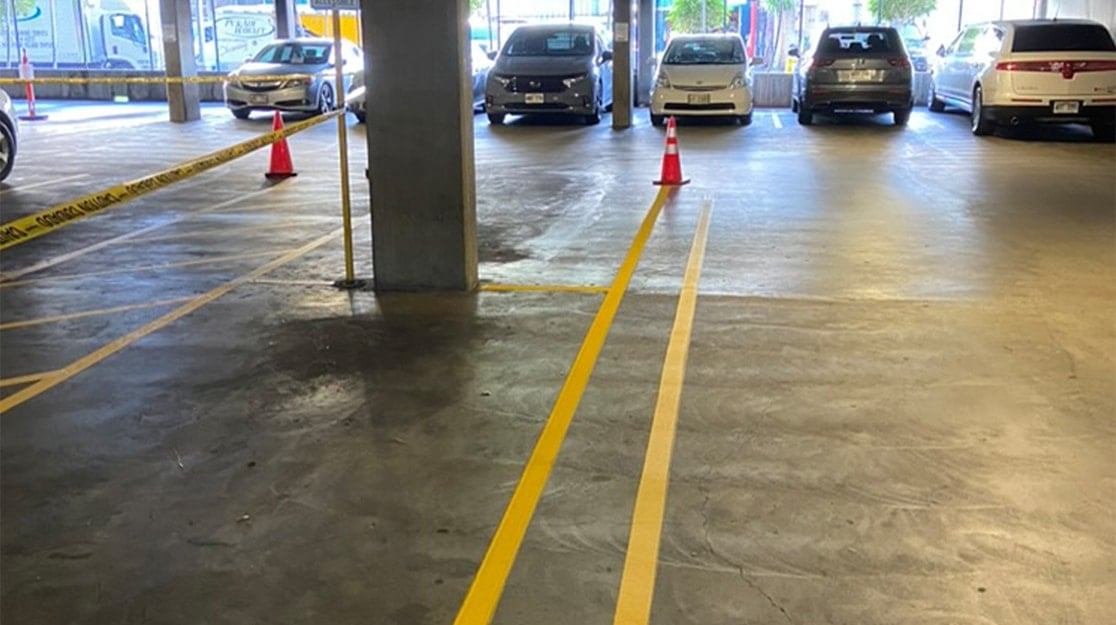 Line Striping for Diamond Parking in Honolulu | G-FORCE®