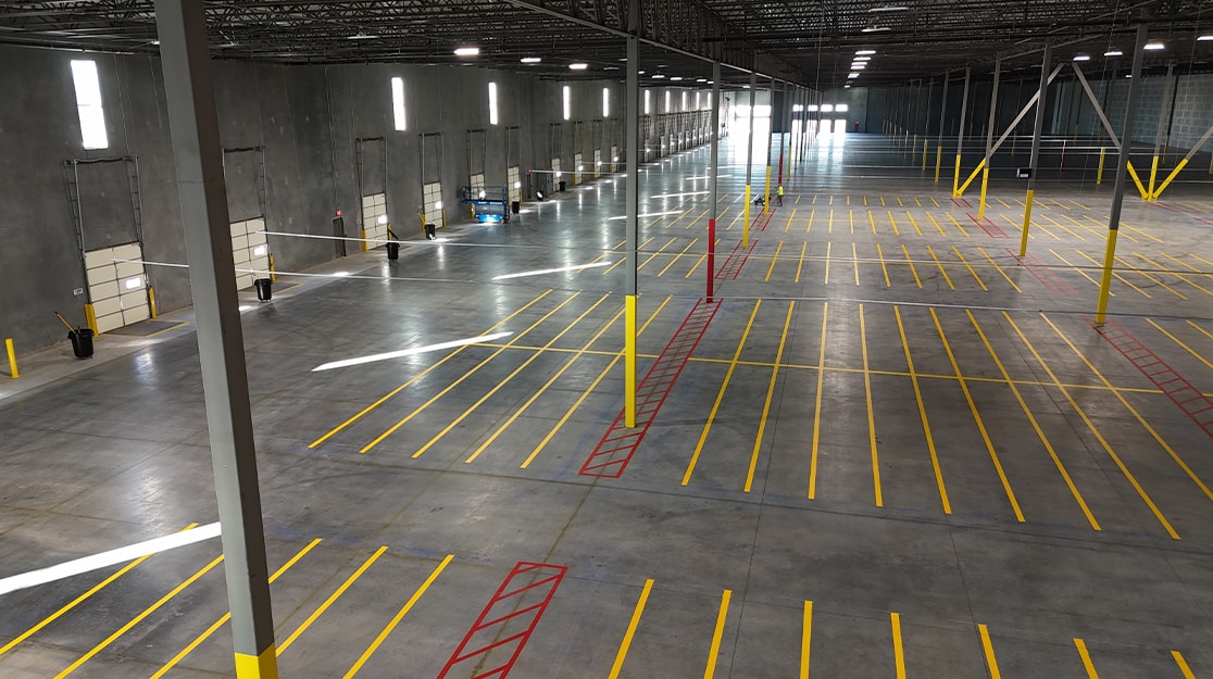 Warehouse Floor Markings for DART Entities in Oklahoma City | G-FORCE®