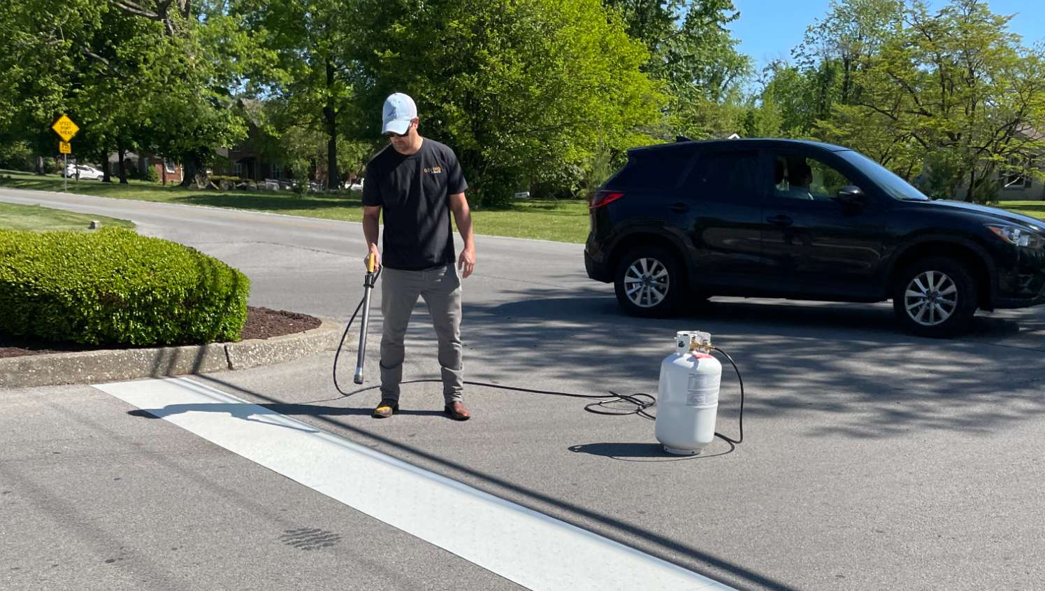 Thermoplastic Markings for Old Dorsey Place | G-FORCE™ Louisville