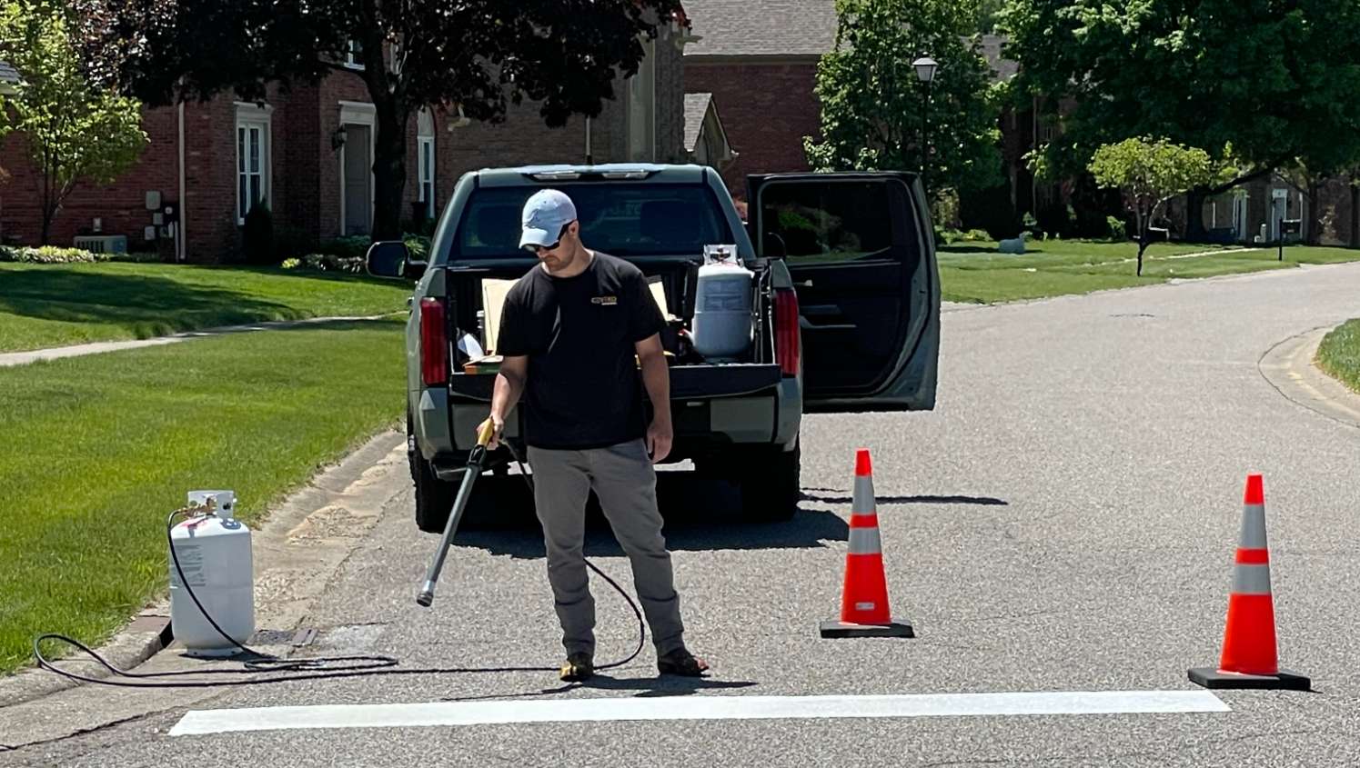 Thermoplastic Markings for Old Dorsey Place | G-FORCE™ Louisville