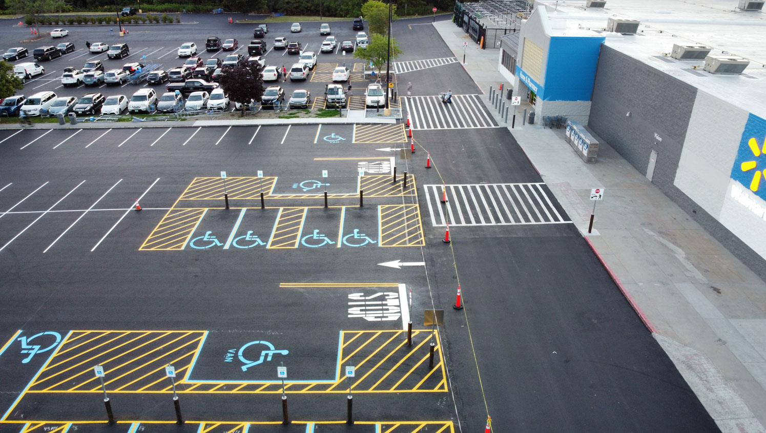Claremont Walmart Parking Lot Striping | G-FORCE™ Manchester