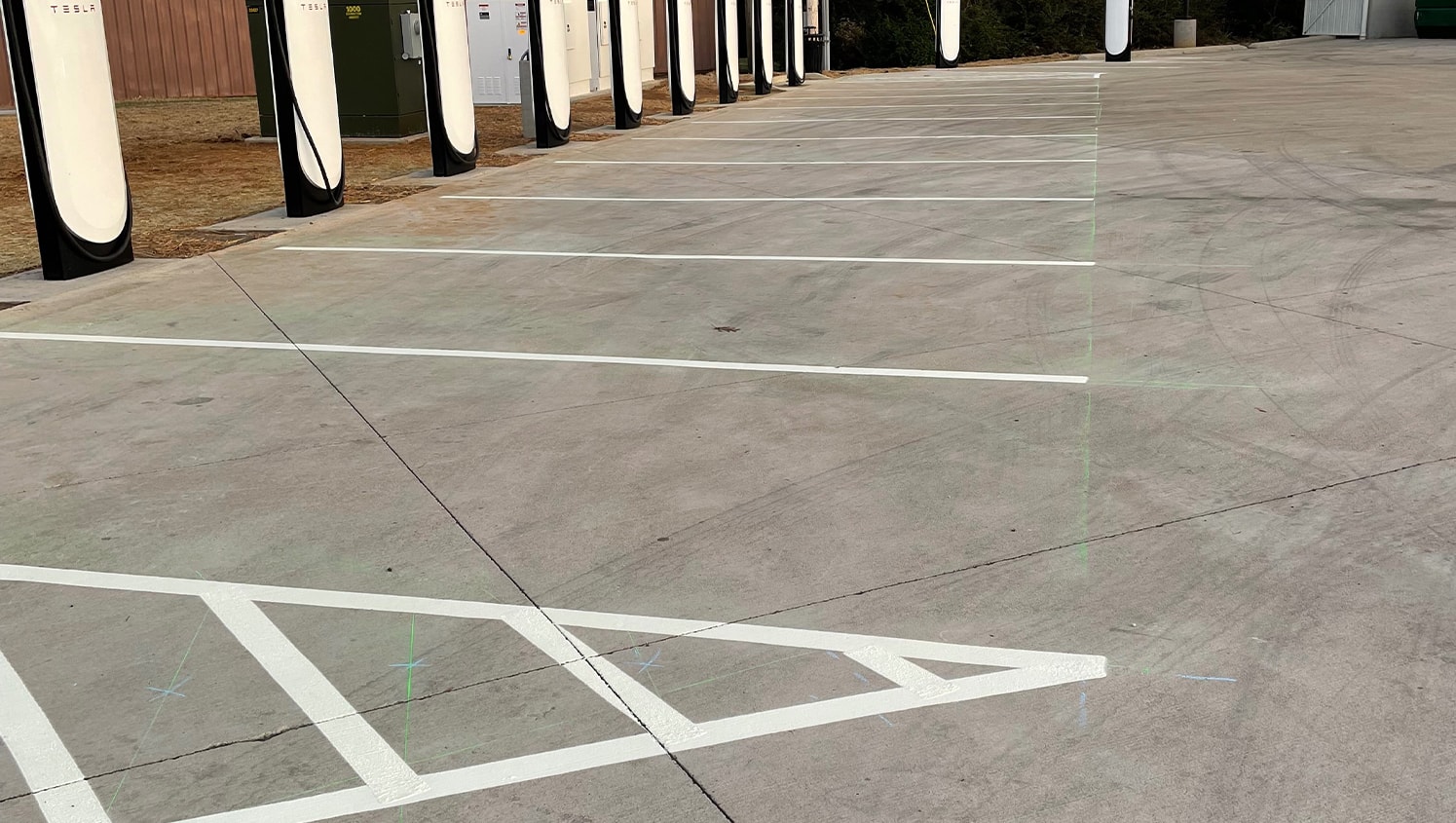 EV Charging Bay Markings for Fast Stop in Wildersville | G-FORCE®