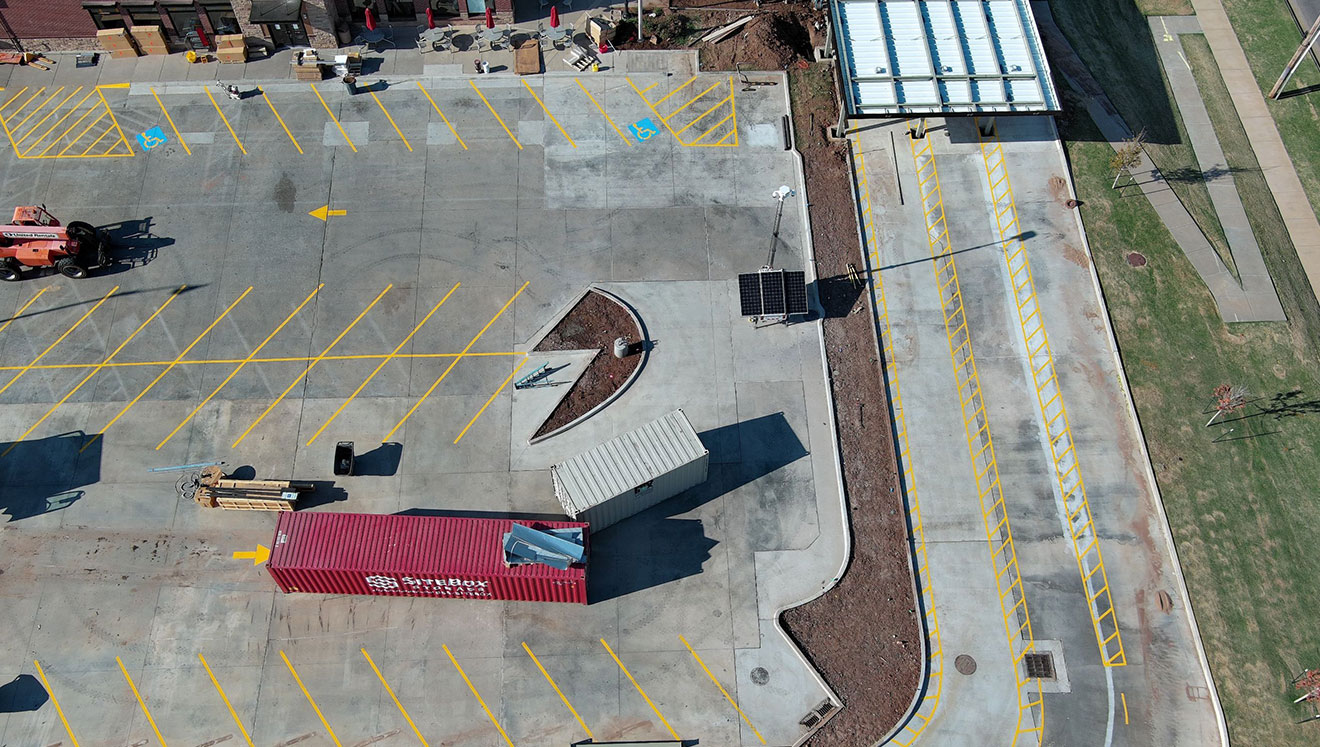 Explore Photos of Drive-Thru Layout and Striping Job | G-FORCE® Iowa