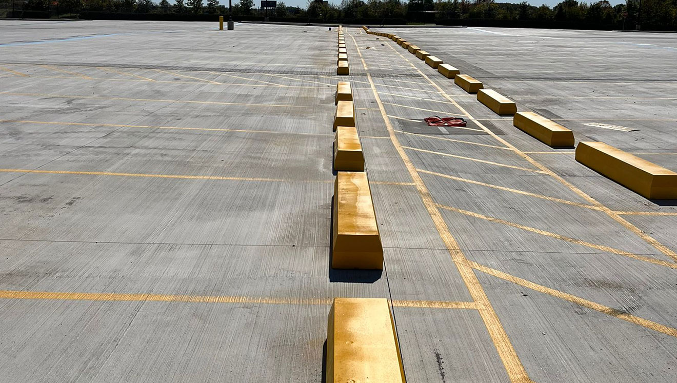 Wheel Stop Installation for Amazon Fulfillment | G-FORCE® Iowa