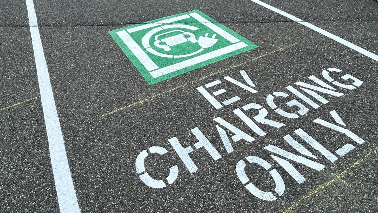EV Charging Bay Markings for DSM Firmenich in Belvidere | G-FORCE®