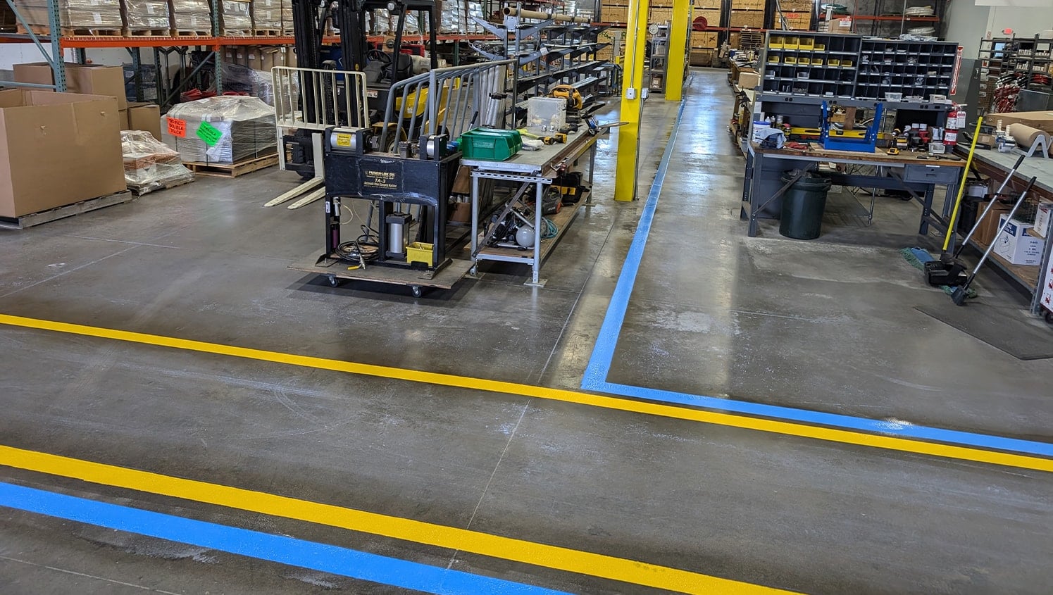 Warehouse Floor Markings for Warehouse in Oklahoma | G-FORCE®