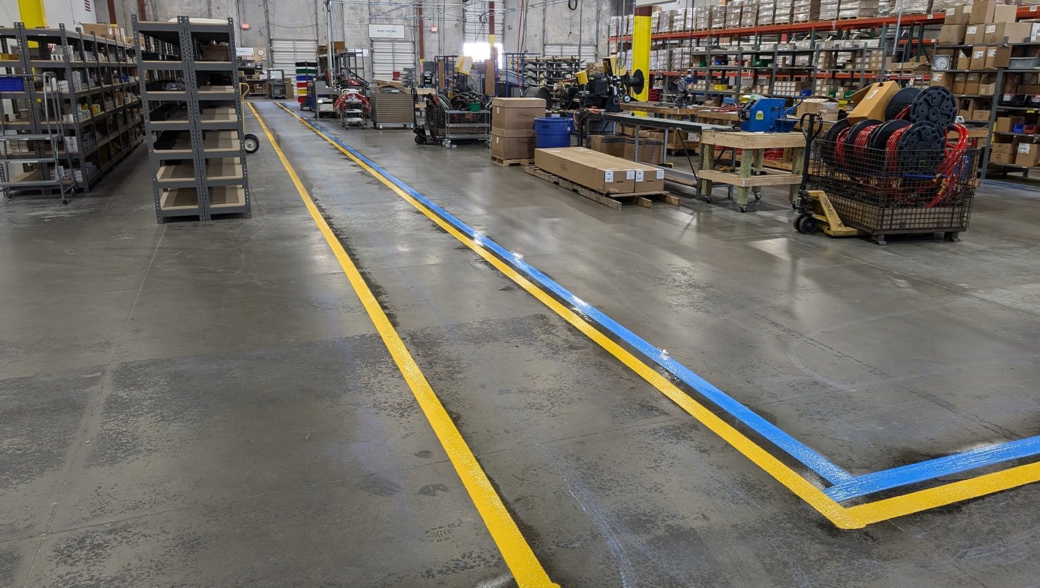 Warehouse Floor Markings for Warehouse in Oklahoma | G-FORCE®