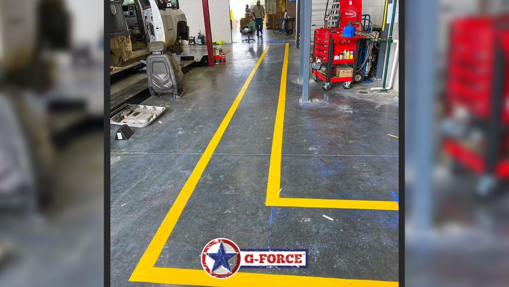 Warehouse Markings for Construction Company | G-FORCE® Orlando