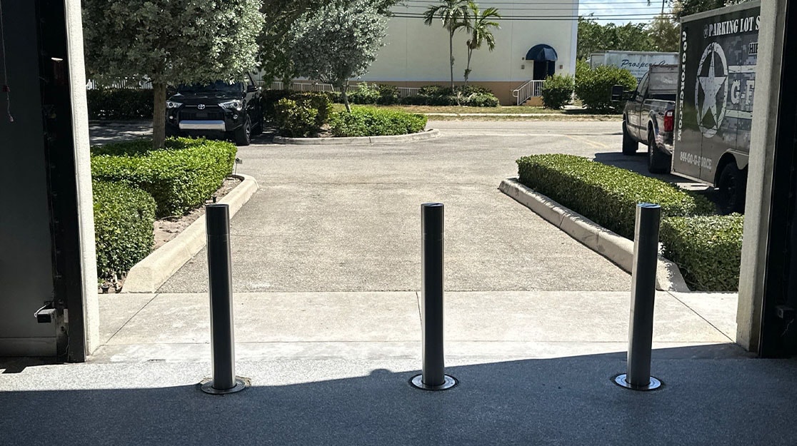 Bollard Installation for Private Customer in Davie | G-FORCE®