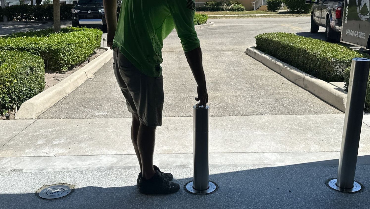 Bollard Installation for Private Customer in Davie | G-FORCE®