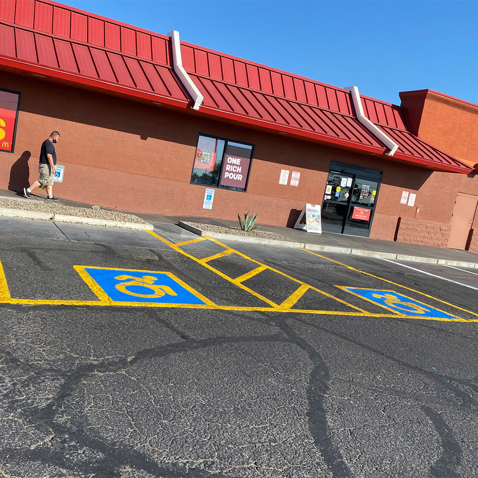 Parking Lot Restriping for Fast Food Restaurant | G-FORCE™ Phoenix
