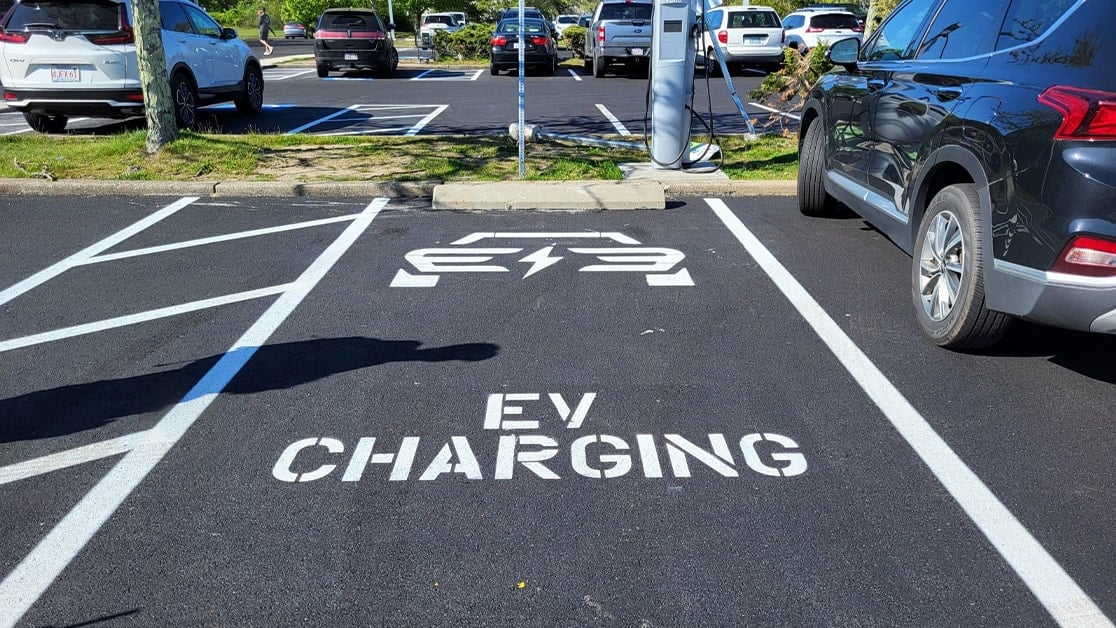 EV Charging Bay Markings for Chamberlain Contractors | G-FORCE™