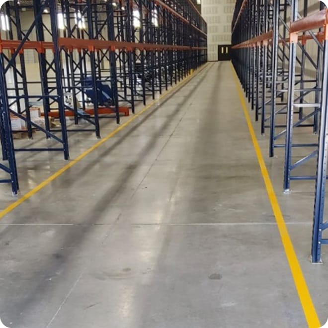Warehouse Floor Markings in Raleigh, NC | G-FORCE