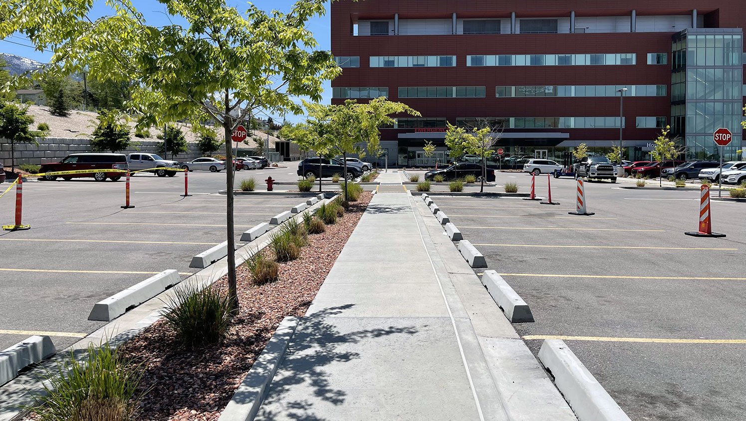 Hospital Parking Stop Installation | G-FORCE™ Salt Lake City