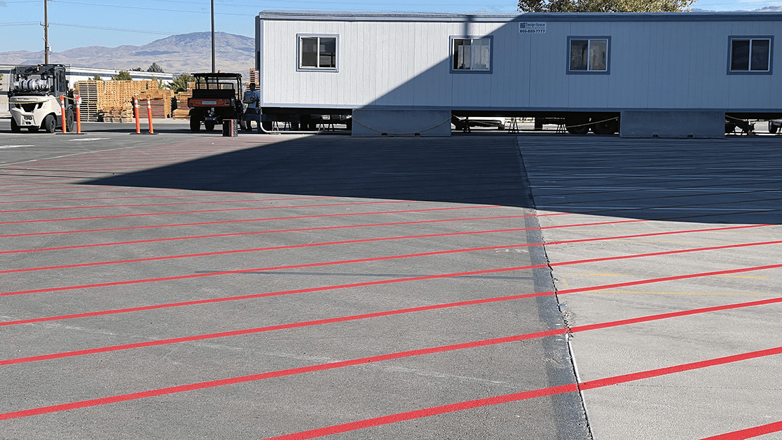 Azek Technologies and Renaissance Fire Lane Striping | G-FORCE